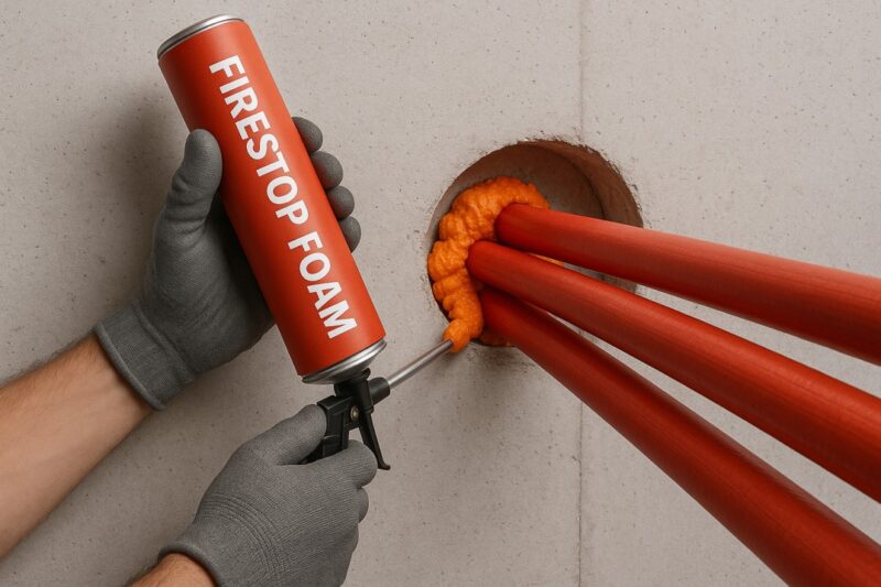 Firestop Foam Installation in Noida Gurugram Delhi NCR